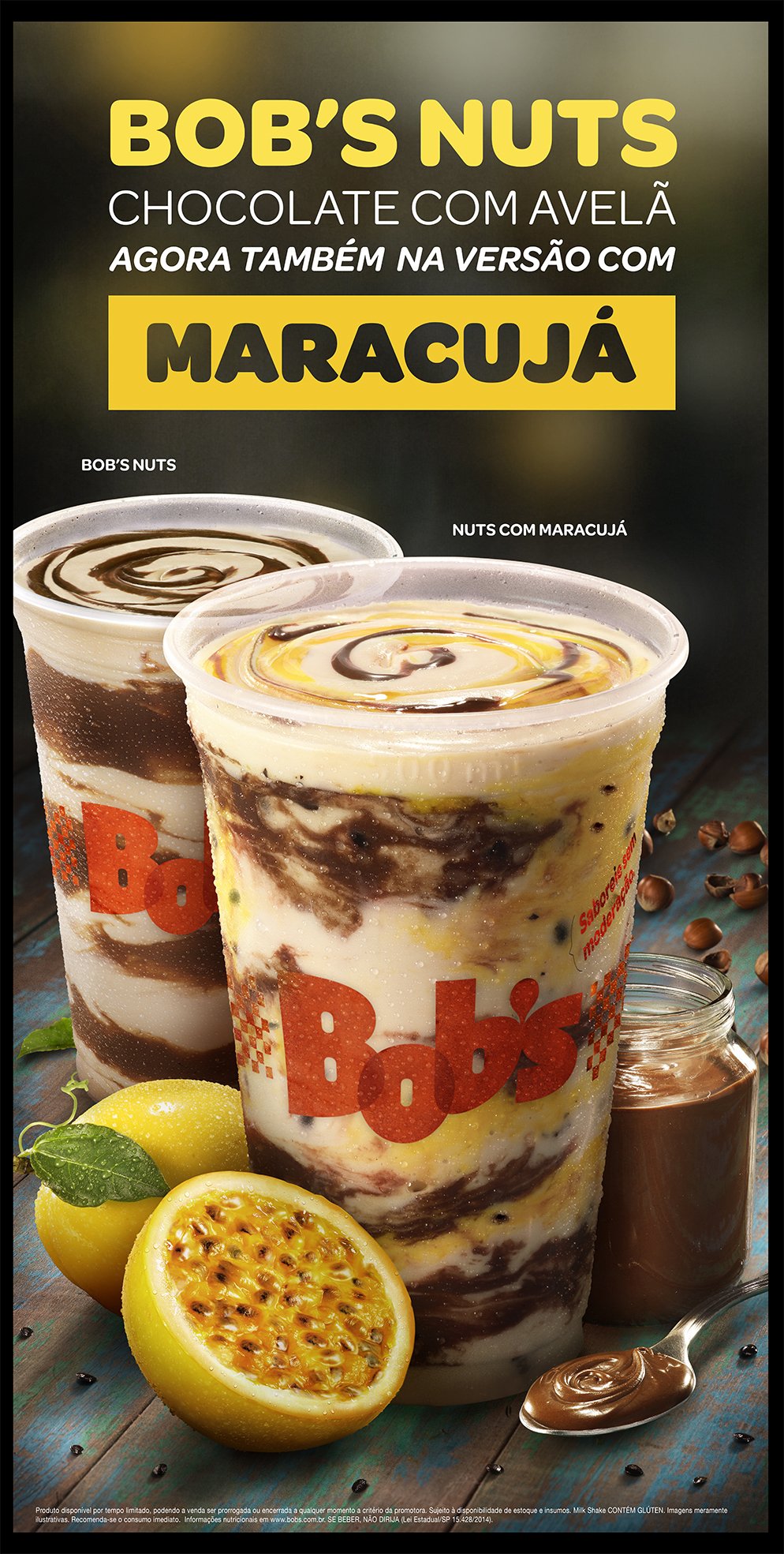 Bob's lança novo milk shake de "Nutella" com maracujá | Exame