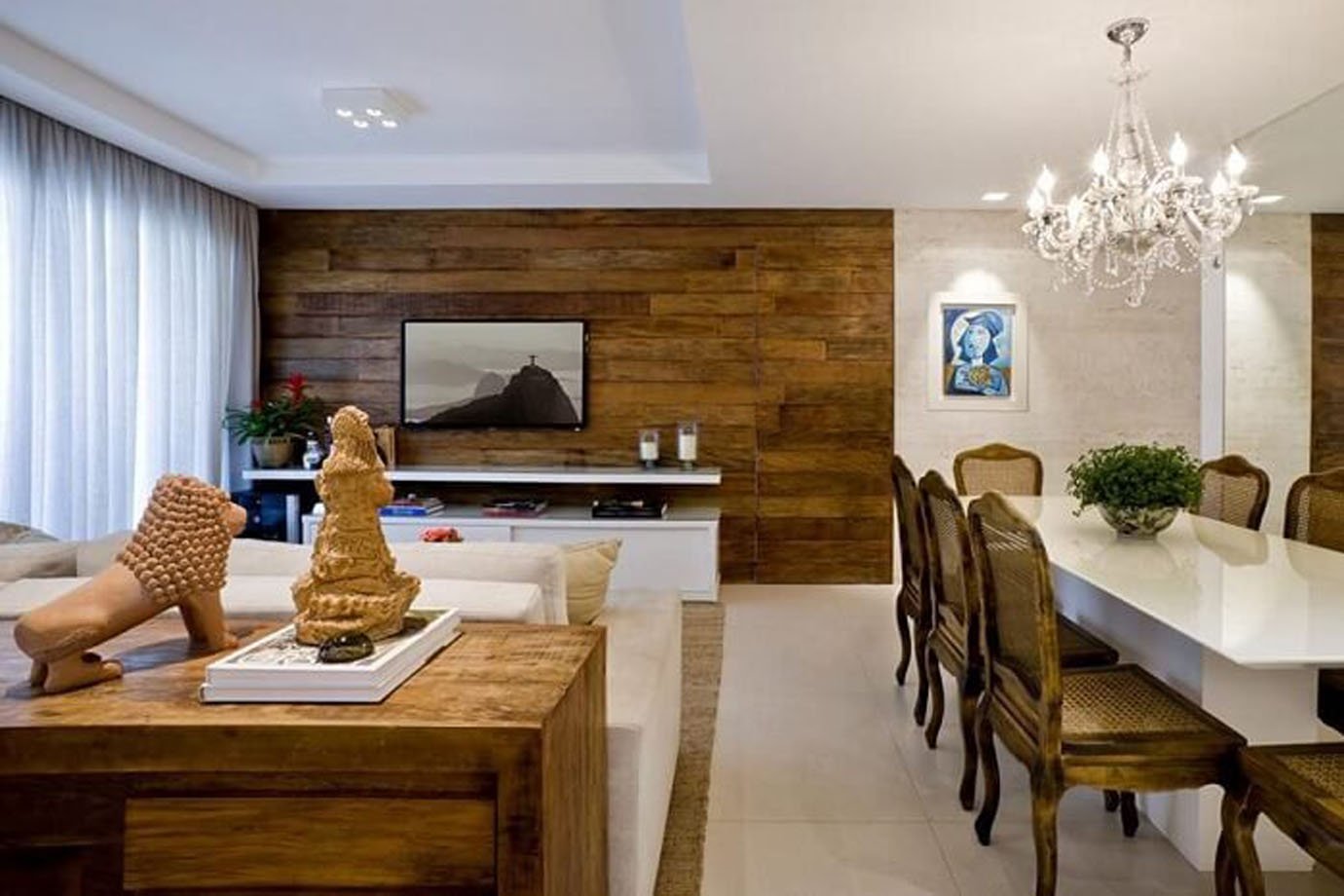 Como usar móveis rústicos em ambientes modernos | Exame