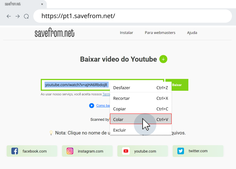 Como baixar um vídeo do YouTube de graça sem programas?