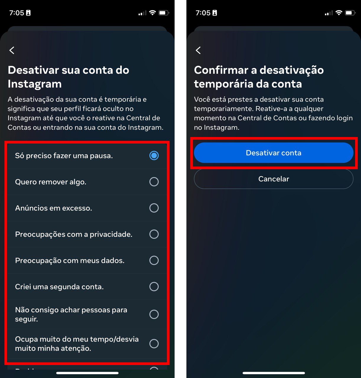 Como desativar o Instagram temporariamente pelo celular ou computador | Exame
