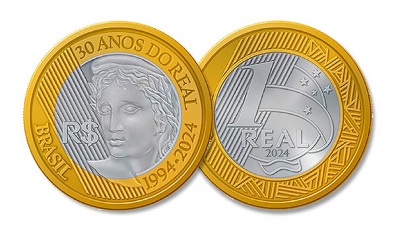 Banco Central lança moeda de R$ 1 em comemoração aos 30 anos do Plano ...