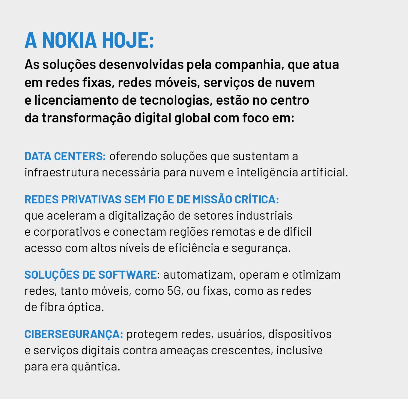 Nokia investe em IA, nuvem e segurança quântica para dominar mercado ...